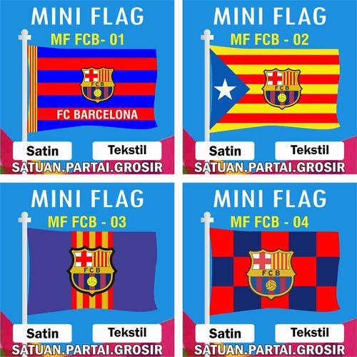 Jual Bendera Custom FC BARCELONA/Cetak Bendera Printing Kilat Custom ...