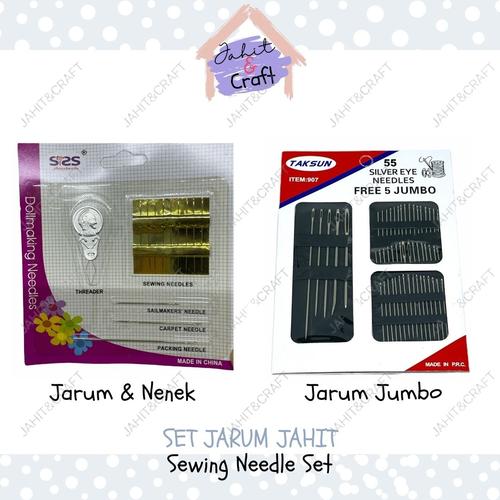 Jual Jarum Jahit Tangan Set / Jarum Jahit Besar/Jarum Jahit berbagai ...