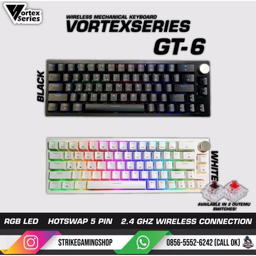 Jual VORTEXSERIES GT-6 65% LAYOUT WIRELESS MECHANICAL RGB GAMING ...