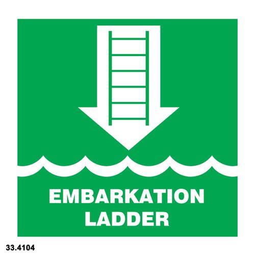 Jual IMO Symbol Embarkation Ladder 33.4104 / Sticker IMO fluorescent ...