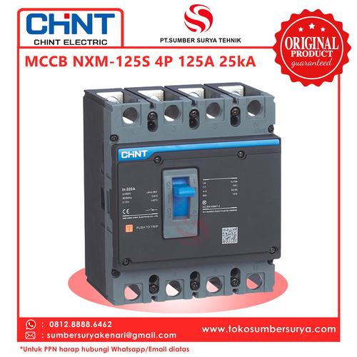 Jual MCCB NXM-125S / NXM125S 4P 125A Chint - Jakarta Pusat - SUMBER SURYA store | Tokopedia