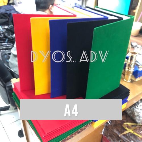 Jual Map kantor map sekolah map bludru ukuran A4 - Kuning, A4 - Jakarta ...