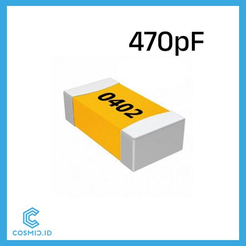 Jual Capacitor 0402 470pF Kapasitor 470 pF SMD SMT - Kab. Bandung Barat ...