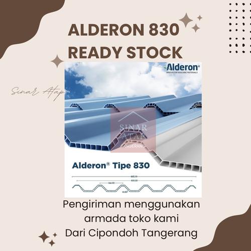 Jual Atap UPVC Alderon 10 mm lebar EF 830 panjang 5.5 METER WARNA PUTIH ...