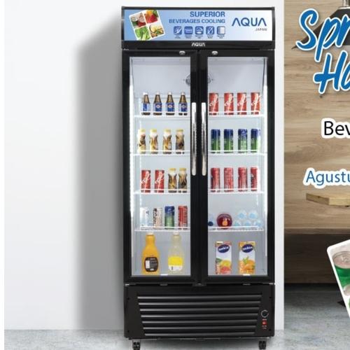 Jual Showcase Aqua 2 Pintu AQB700 / Cooler Aqua AQB 700 550L Liter ...