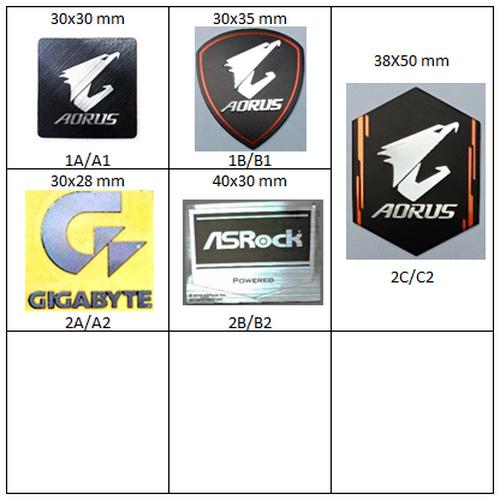 Jual Sticker Gigabyte Aorus ASRock Original - 2, B - Kab. Karawang ...