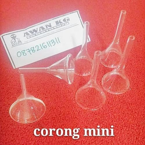 Jual corong kaca mini bahan pyrex tahan panas diameter 2cm 3cm 4cm ...