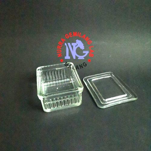 Jual Staining Jar Kaca Horizontal 10 slide Rak Pewarnaan slide ...