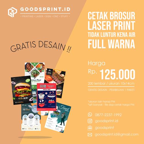Jual cetak brosur / flyer / pamplet. GRATIS DESAIN ! 200lbr A6 - PRINT ...