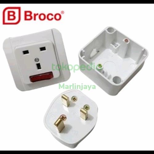 Jual Stop kontak AC Broco set Galeo - Kota Bekasi - Marlinjaya7 | Tokopedia