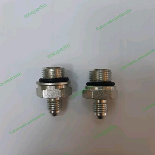 Jual DOUBLE NEPPEL 1/4 INCH BSP ORING X JIC / DOUBLE NEPEL BSP ORING X ...