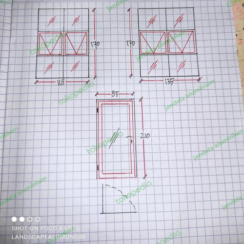 Jual custom pintu dan jendela 3 inch inkalum putih kaca rayban - Kota ...