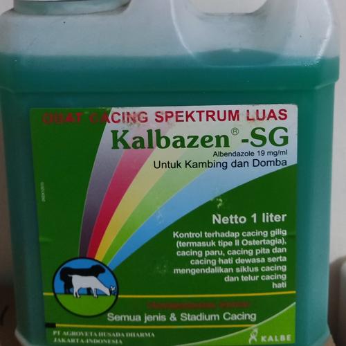 Jual Kalbazen SG 1 Liter Kalbe Obat Cacing Kambing dan Domba - Kab ...