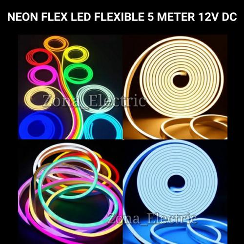 Jual LAMPU NEON FLEX LED STRIP FLEXIBLE 5 METER DC 12 VOLT - Merah ...