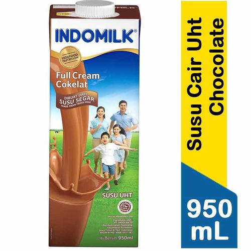 Jual Susu UHT Indomilk Full Cream 1 Liter|Indomilk UHT Chocolate 950ml - CHOCOLATE - Kota ...