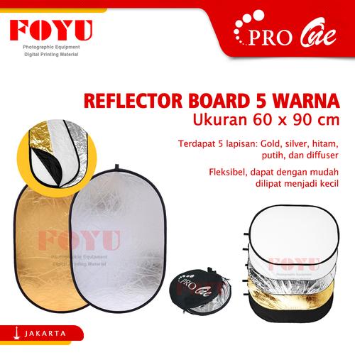 Jual Reflector Board Papan Reflektor 5in1 5 Warna Pro One Oval 90 60x90 ...