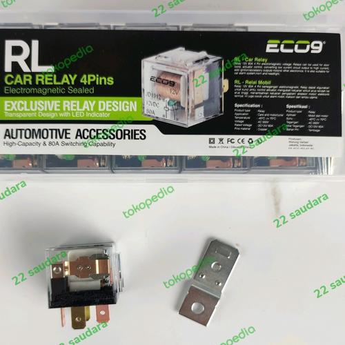 Jual relay 12v 40A kaki 4 plus soket - relay & soket - Jakarta Utara ...