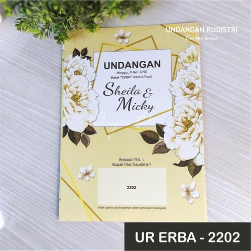 Jual Undangan Pernikahan UR ERBA 2202 Lipat 2 - Kab. Tangerang ...