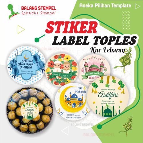 Jual Stiker Toples Sticker Label Lebaran Idul fitri - Kota Makassar ...