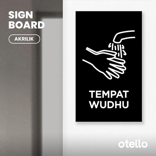 Jual Tempat Wudhu Sign Board Acrylic Print UV Signage Penanda Nama ...