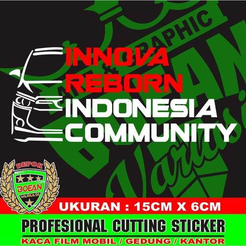 Jual Cutting sticker kijang sticker INNOVA REBORN INDONESIA COMMUNITY ...