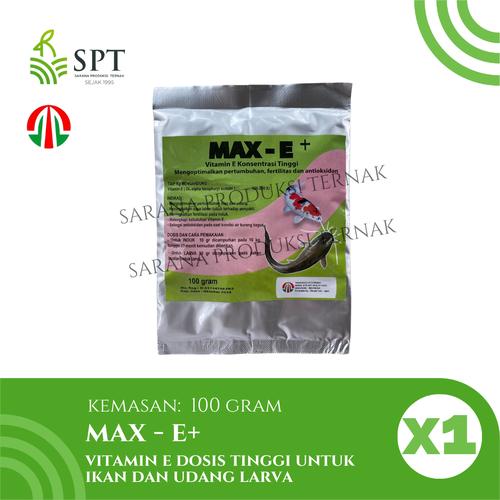 Jual MAX E+ VITAMIN E DOSIS TINGGI IKAN UDANG LARVA 100 gram TAMASINDO ...