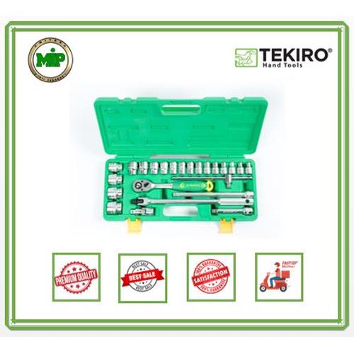Jual Tekiro Kunci SHOCK Set 8 - 32 mm 1/2" HAND Socket 24 Pcs 6 PT 8 ...