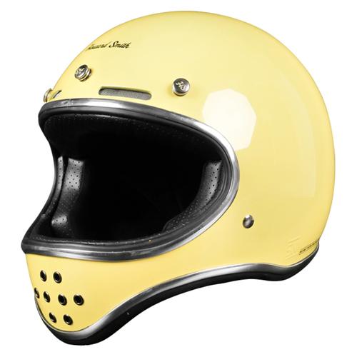 Promo Howard Smith Bobber Retro Helm Full Face - Lime Yellow - M Cicil ...