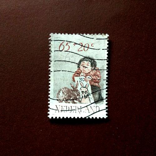 Jual Perangko Belanda Children Stamp/ Boy With Rabbit. - Kota Tangerang ...