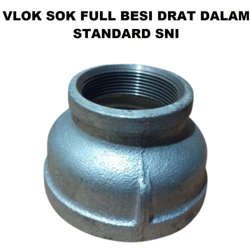 Jual Flok Sok Full Besi 2 x 1/2 Inch Sambungan Pipa Reducer Socket ...