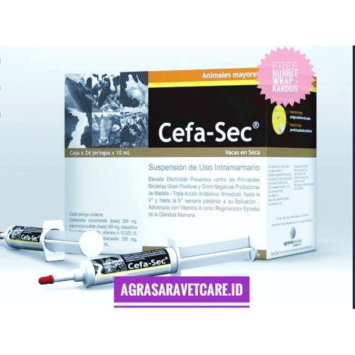 Jual Cefa-Sec 10 ml-cefasec obat mastitis masa kering depolac cloxa ben ...