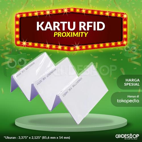 Jual Kartu ID Card RFID Putih Polos 125 KHz ( Proximity ) - Jakarta ...