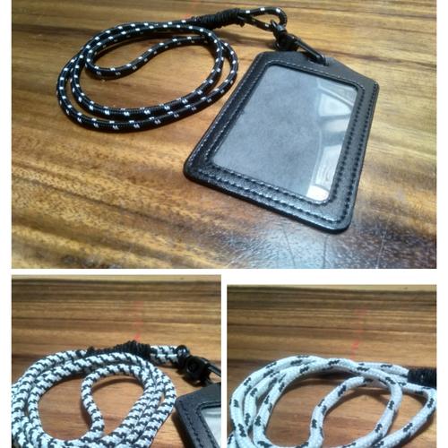 Jual Tali ID Card /Gantungan ID Card Plus Card Case hitam Putih - Kota ...