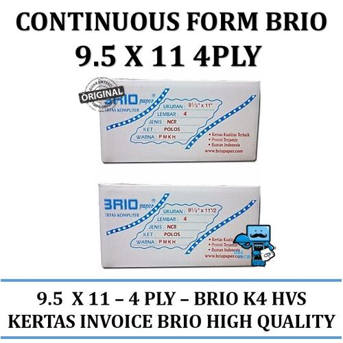 Jual Continuous Form BRIO 9.5X11 4PLY PMKH (Kertas Komputer) - 0 ...