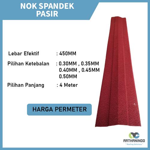 Jual Nok Spandek Pasir NOK / WUWUNGAN ATAP SPANDEK PASIR - 0.30MM - Kab ...