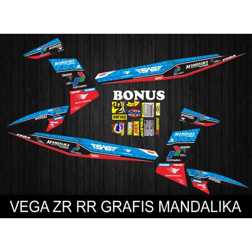 Promo STICKER STRIPING YAMAHA VEGA ZR RR GRAFIS MANDALIKA - Hitam ...