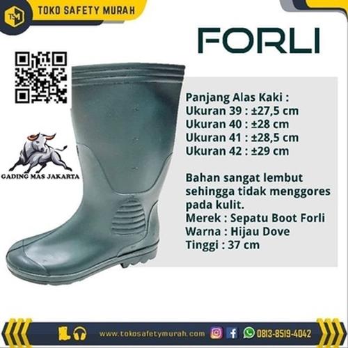Jual SEPATU BOOT KARET FORLI BOT TINGGI PROYEK BANJIR COR KEBUN TAMAN ...