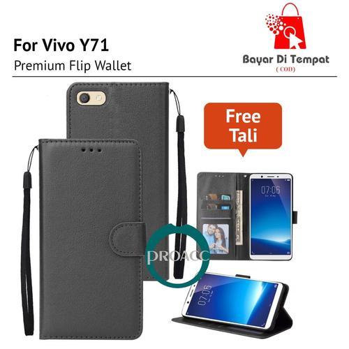 Jual flip wallet VIVO Y71 flip case casing handphone flip cover ...