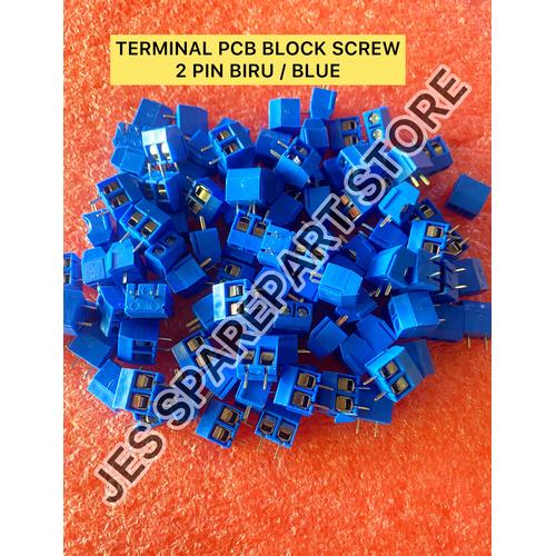 Jual TERMINAL PCB BLOCK SCREW 2 PIN BIRU / BLUE - Kota Bekasi - JES ...