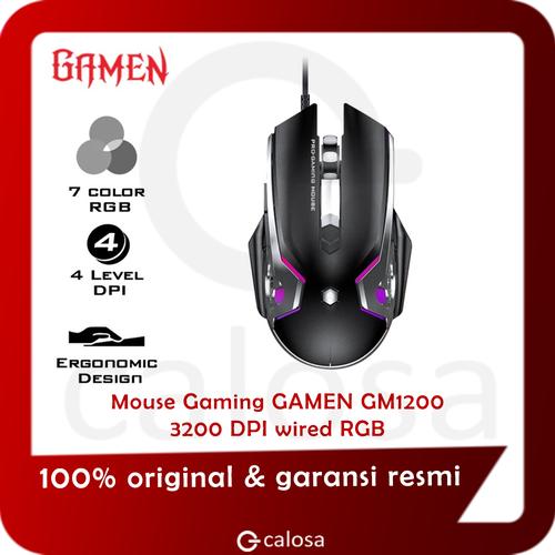 Jual Mouse Gaming Gamen GM1200 RGB Lightning Effect Braided Wired ... Jual Mouse Gaming Gamen GM1200 RGB Lightning Effect Braided Wired ...