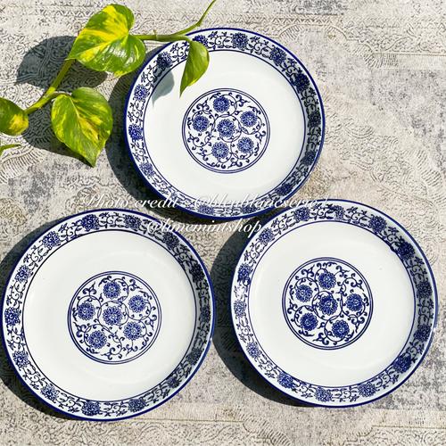 Jual Piring Makan Keramik Biru Putih Cekung D20cm - Jakarta Selatan ...