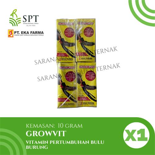 Jual GROWVIT VITAMINP PERTUMBUHAN BULU BURUNG 10 KAPSUL EKA FARMA ...