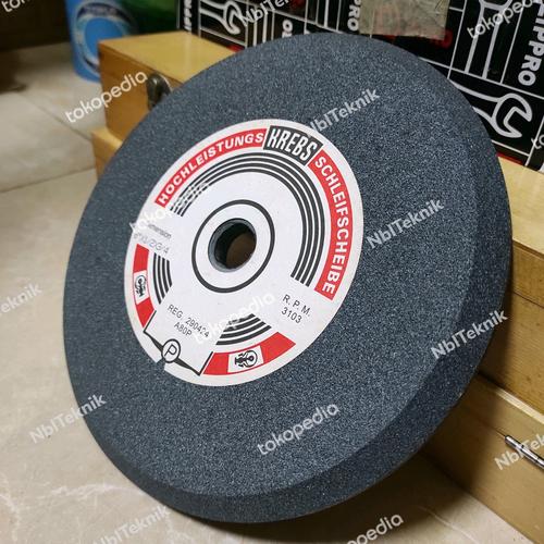 Jual KREBS Grinding Wheel Batu Gerinda Asah 8" x 1/2 x 3/4 A80P ...