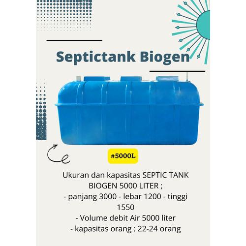 Jual septic tank BIO, BIOGEN BGS 5000 liter - Kota Tangerang ...