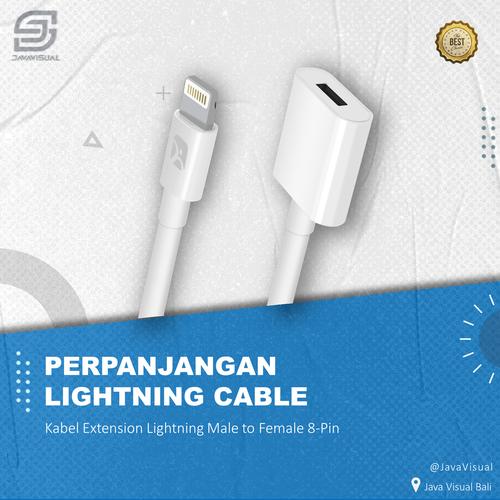 Jual Kabel Extension Lightning Male to Female 8-Pin untuk iPhone 1M ...