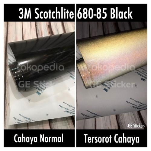Jual SCOTCHLITE REFLECTIVE 3M 680 - 85 BLACK HITAM 60CM x 100CM SKOTLET ...