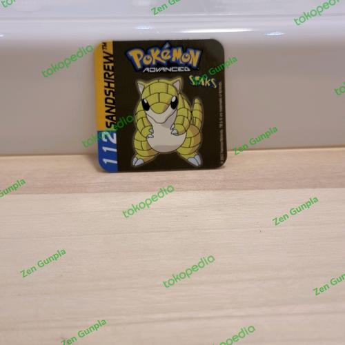 Jual Pokemon Advanced Staks Panini 112 Sandshrew Stacks Tazos Magnet ...