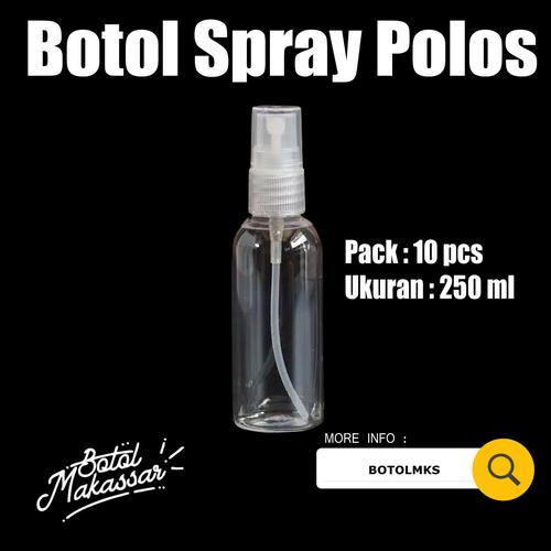Jual Botol Plastik Spray Polos Bening (Ukuran 250 ml) (Premium) - Kota ...