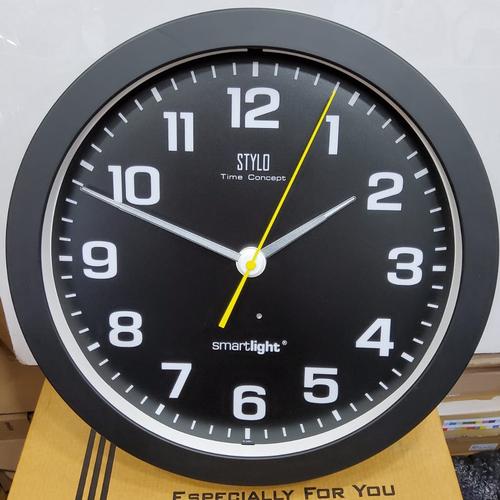 Jual jam dinding Stylo smart light/glow in the dark sweep super silent ...