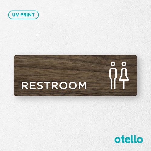 Jual Restroom Sign Board Kayu Print UV Papan Signage Tempel Toilet ...